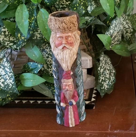 Vintage | Holiday | Vintage Santa Taper Candle Holder | Poshmark